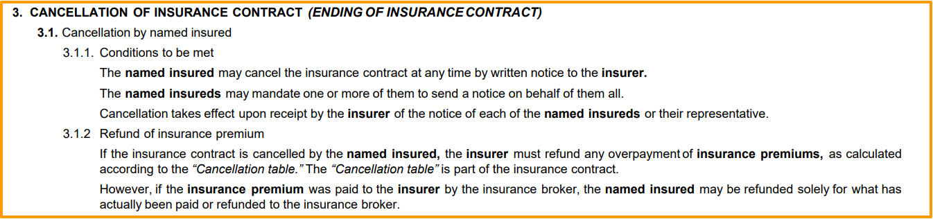 How to cancel your car insurance without charges - KBD